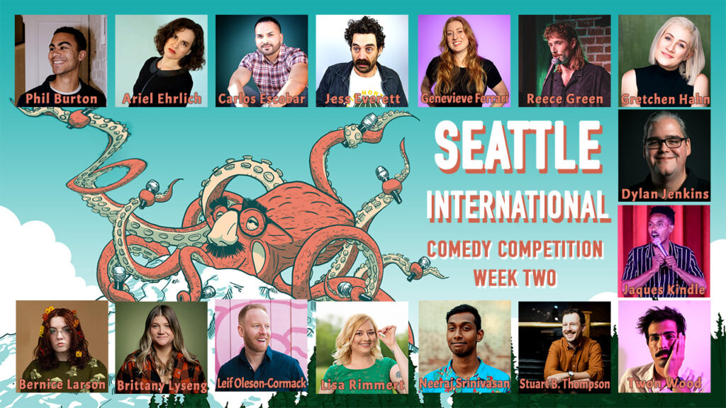 Announcing Round Two Comics : 45th Seattle International Comedy Competition